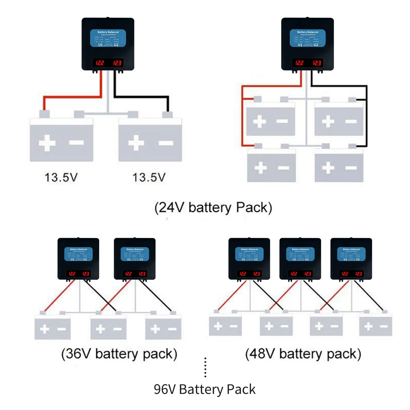 Battery Equalizer Solar System Voltage Regulator Charge Discharge ...