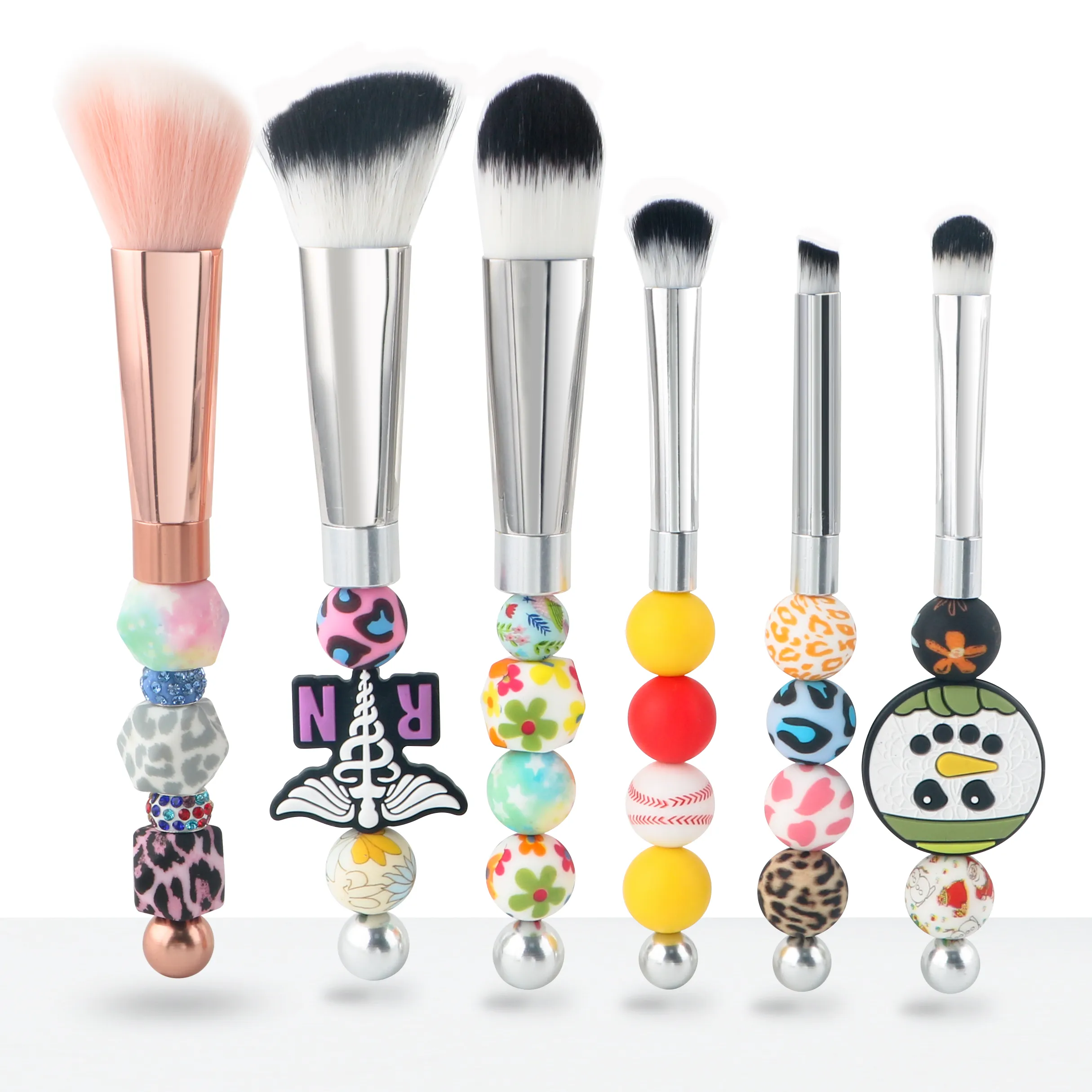 DHgate.com:10Set Beaded DIY Eye Makeup Brushes for Women, Detachable ...