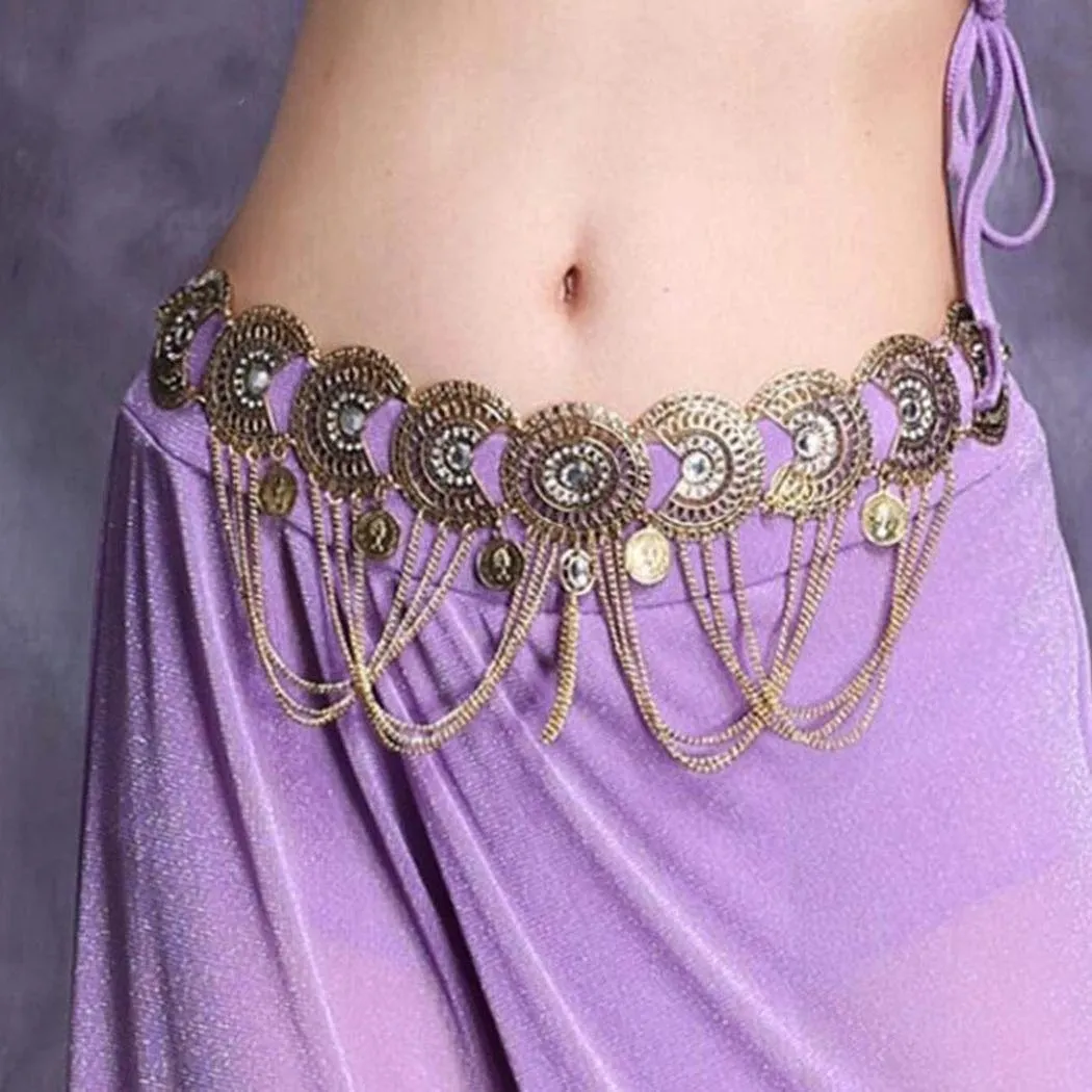 Exquisite Rhinestone Crystal Body Chain for Women, Summer Beach Waist ...