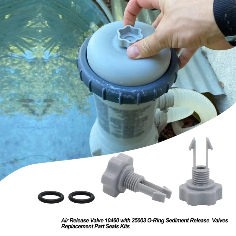 Premium Air Release Valves 2-Pack with O-Rings for Spas, Swimming Pools ...