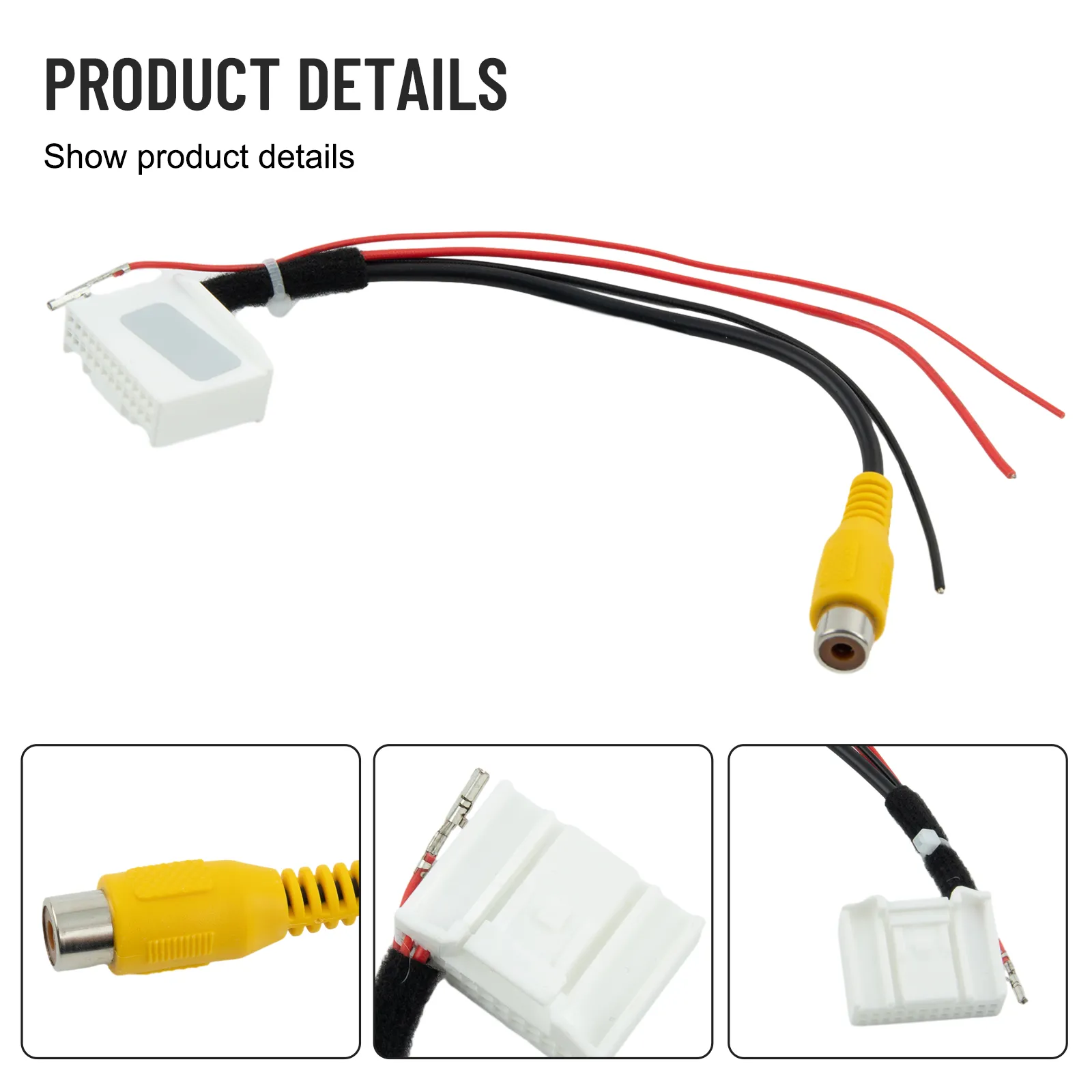 24-Pin Car Rear View Backup Camera Adapter Cable Plug for Toyota RAV4 ...
