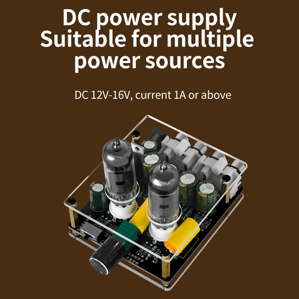 6K4 Vacuum Tube Preamp, Hi-Fi Audio Preamplifier Amplifier, Adjustable ...