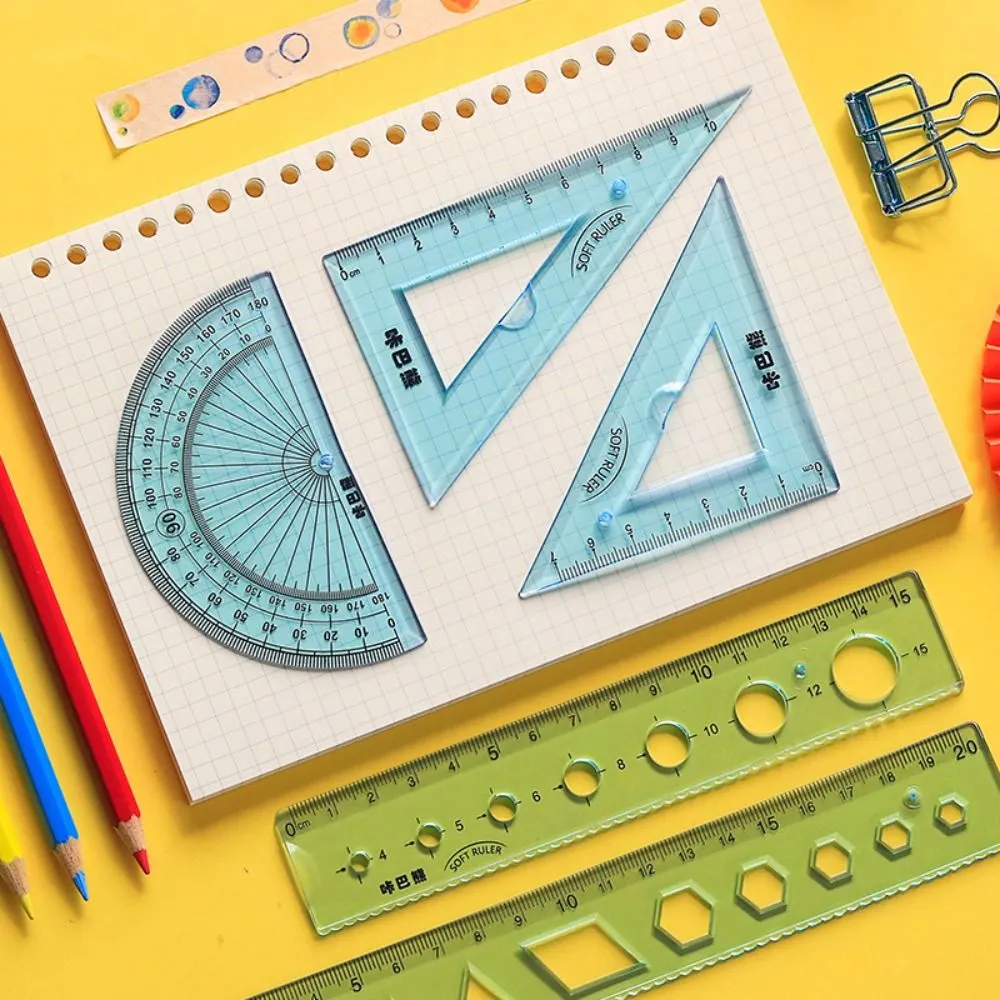 DHgate.com:4-Piece Geometry Study Set - Soft Flexible Protractors ...