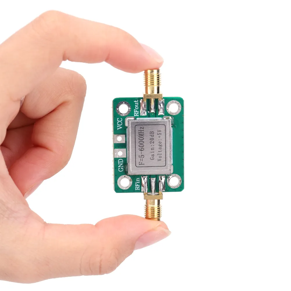 5 6000MHz RF Amplifier Module 20dB Gain Broadband Wideband LNA Board ...