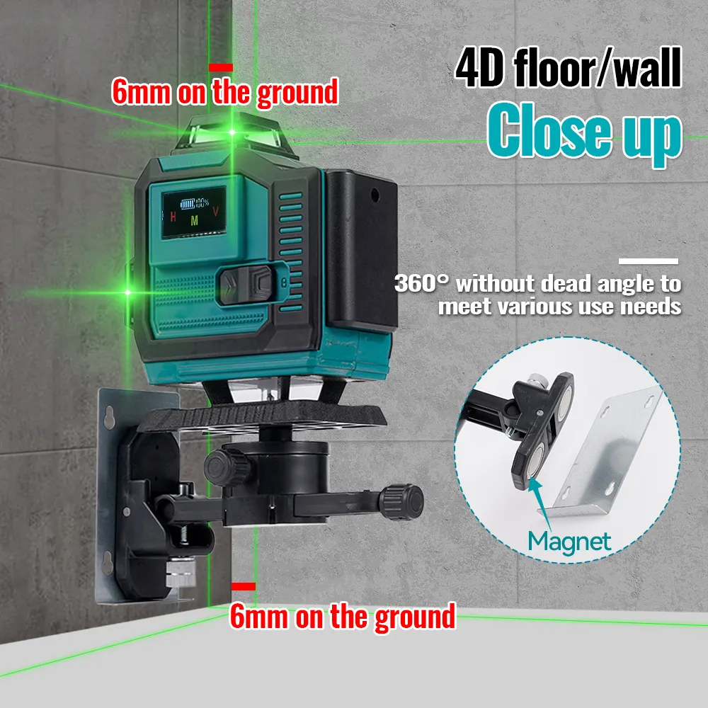 Super Powerful 16-Line 4D laser and leveler for Indoor/Outdoor Use ...