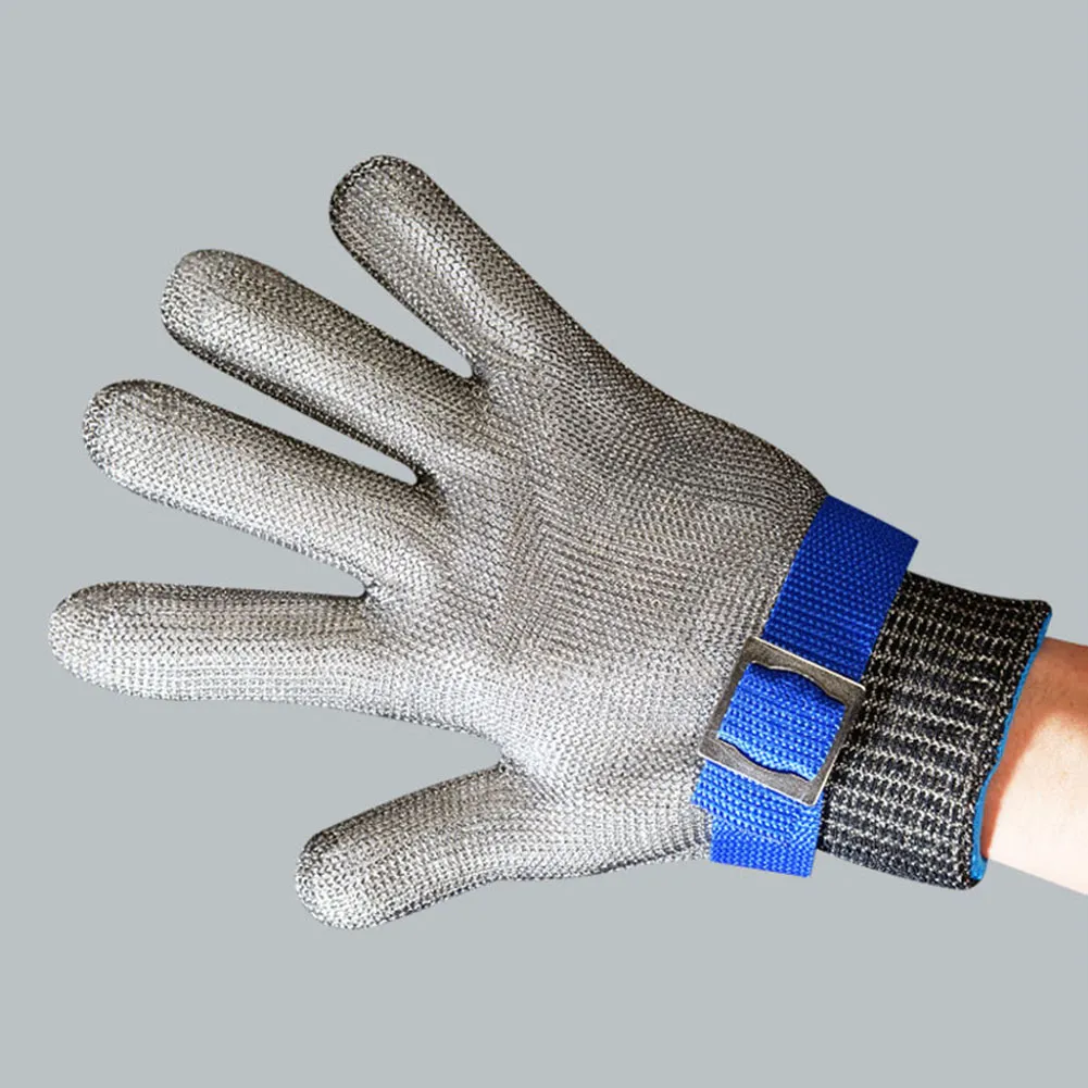 1 Metal Gloves Cut Resistant Hand Protector Working Gloves Wear ...