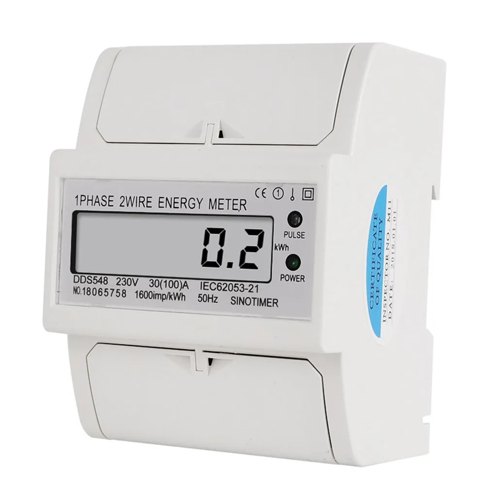 DHgate.com:DIN Rail Mount Digital Power Meter for Accurate Electricity ...