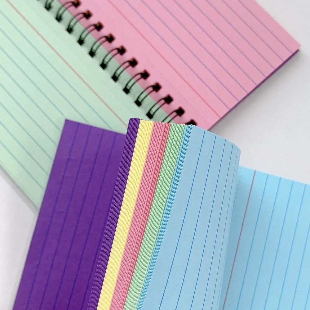 Lined Stationery Paper Tearable Coil Book A5 Spiral Notebook For Office ...