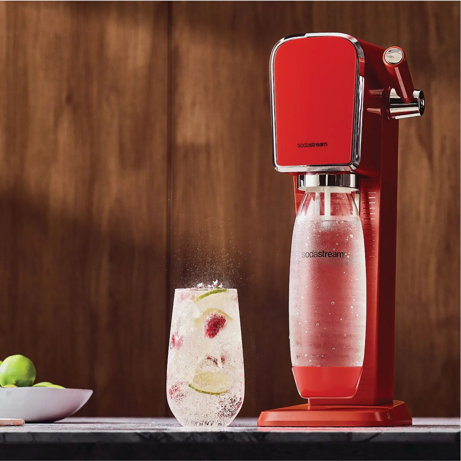 SodaStream Art Sparkling Water Maker Mandarin Red Soda Fountain Machine ...