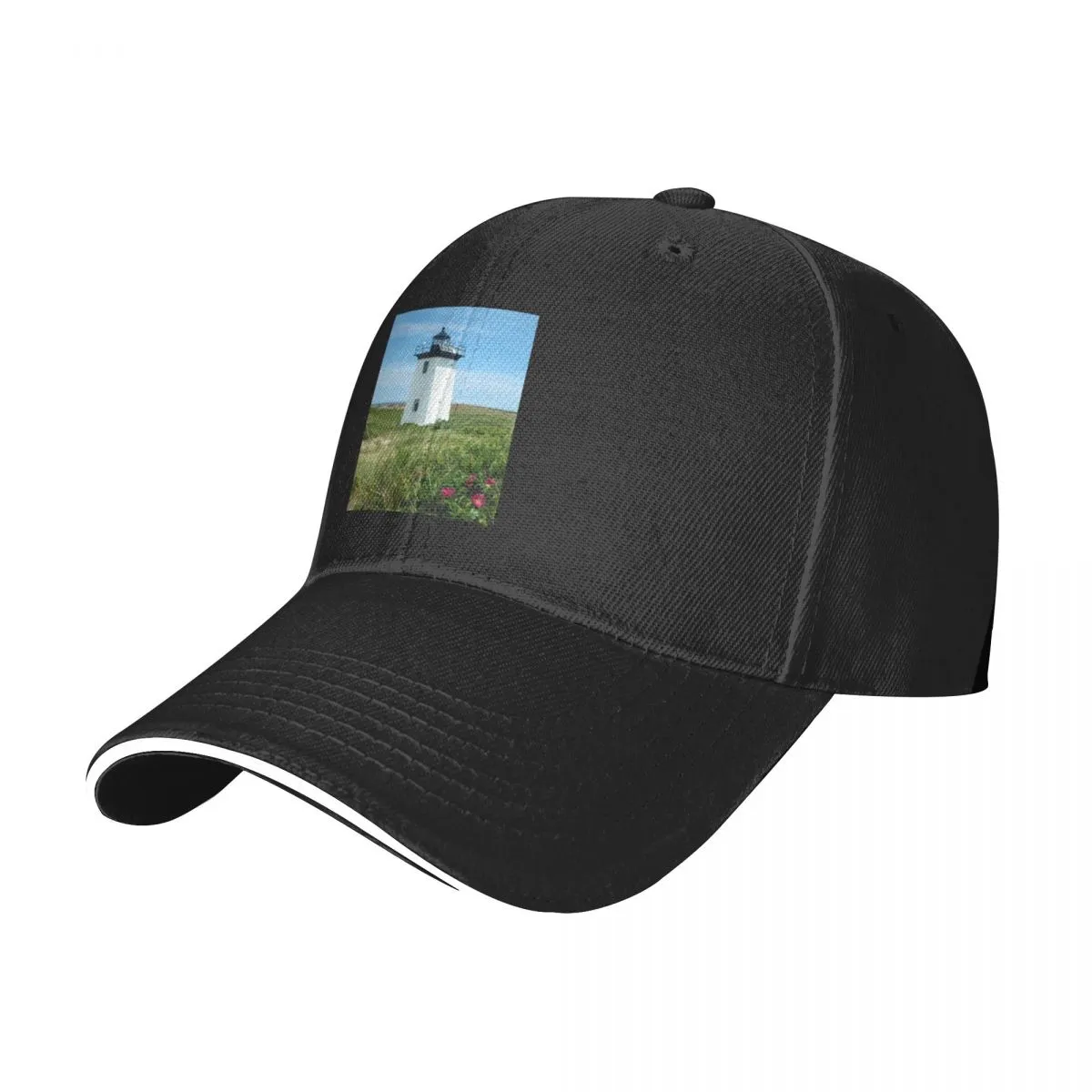Vintage Black Minimalist Baseball Cap With Wood End Light For Men And ...