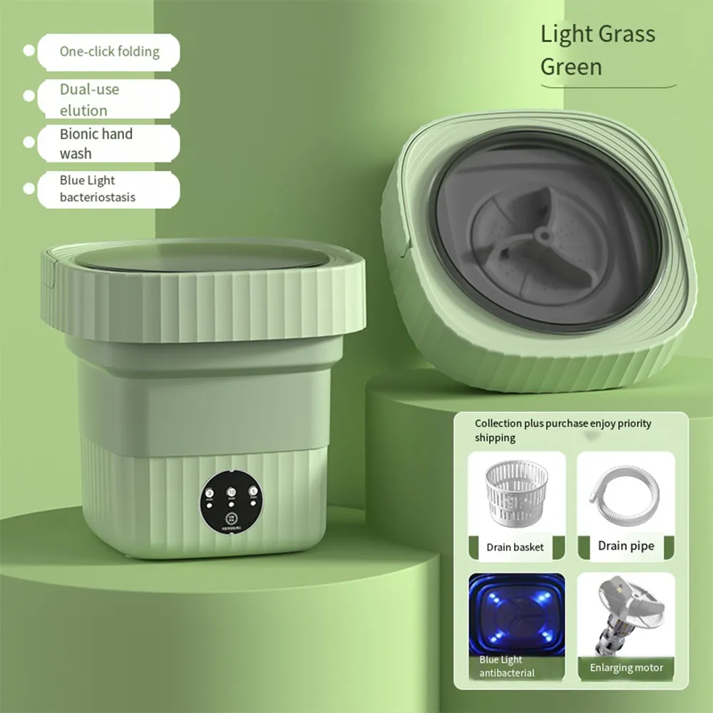 6L/11L Foldable Mini Washing Machine for Socks, Underwear, Panties ...