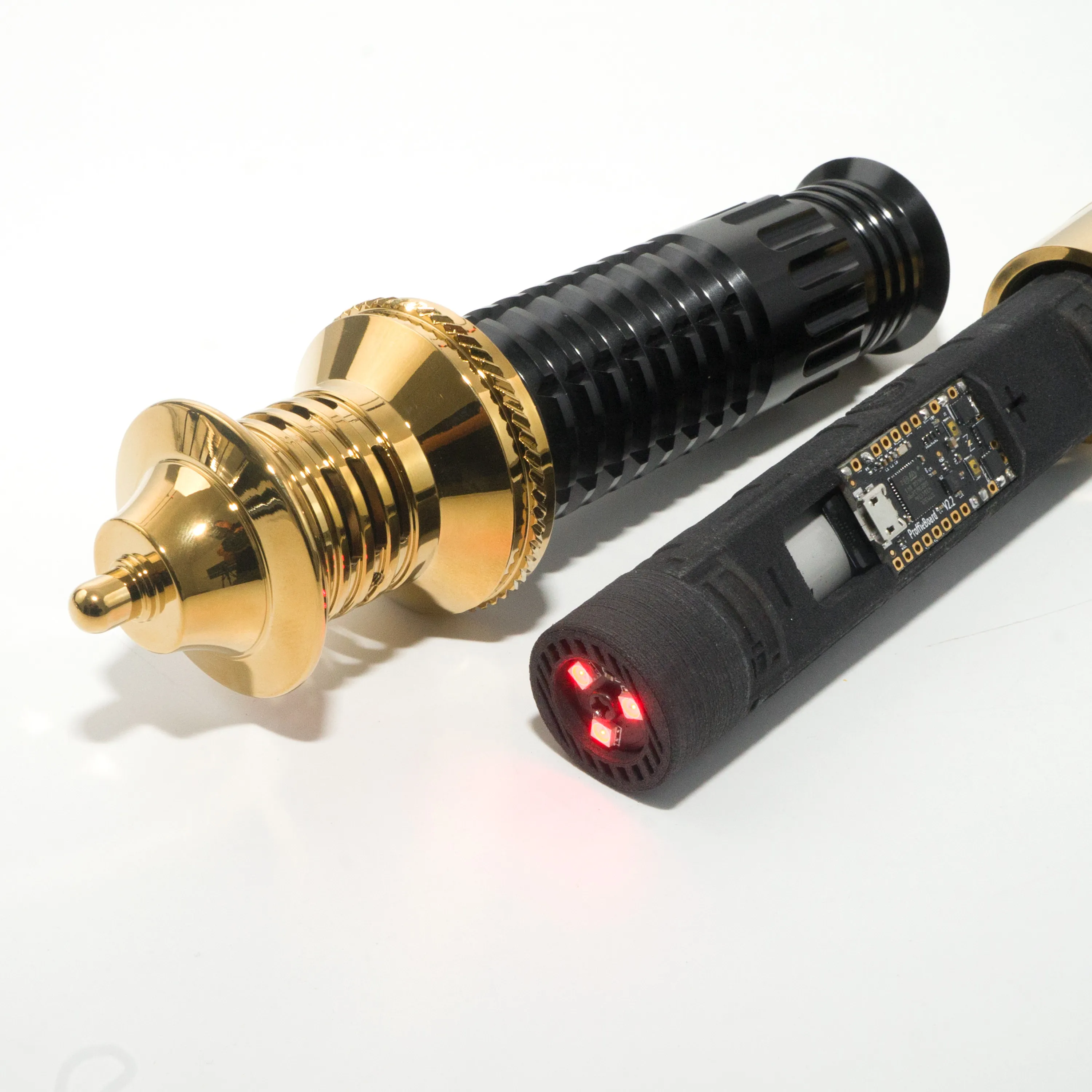 Metal Lightsaber Hilt Laser Sword Customizable Combat Saber With Over ...