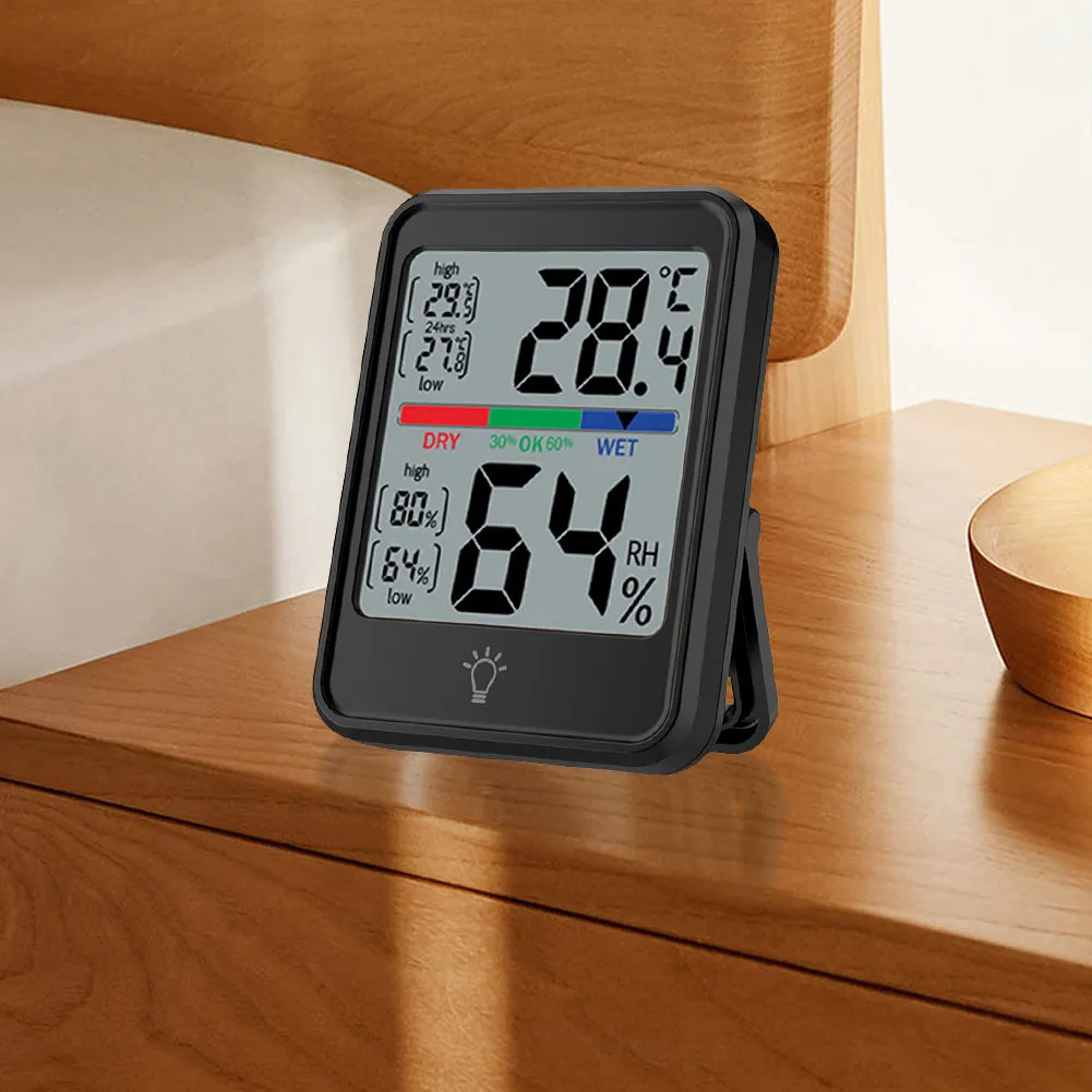 Digital Room Thermometer with Backlight, Temperature and Humidity ...