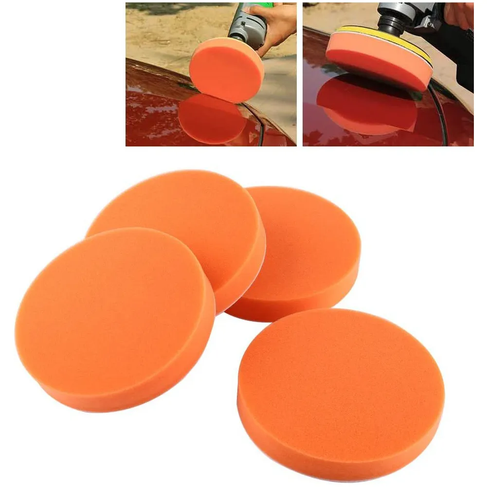 DHgate.com:2024 Upgraded4PCS 4 Inch Flat Sponge Waxing Polishing Pads ...