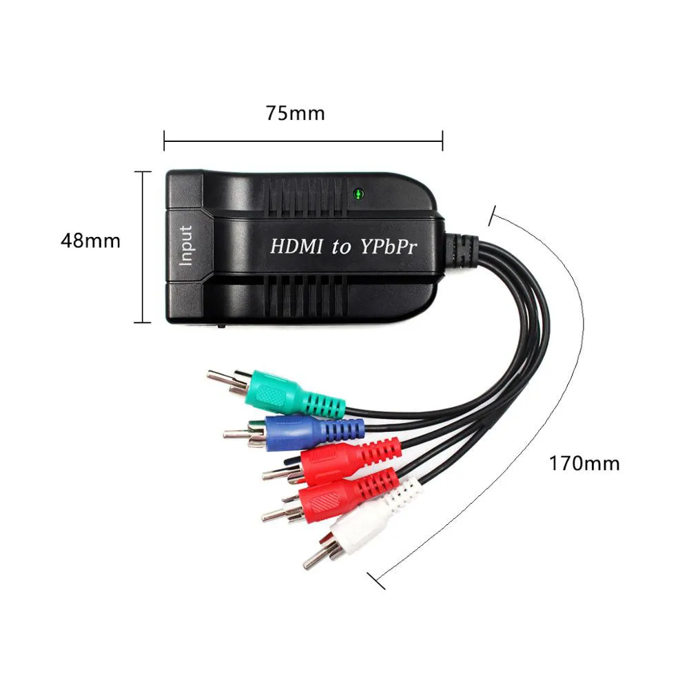 High-Quality HDMI to Component 1080P Video Converter, RCA RGB Adapter ...