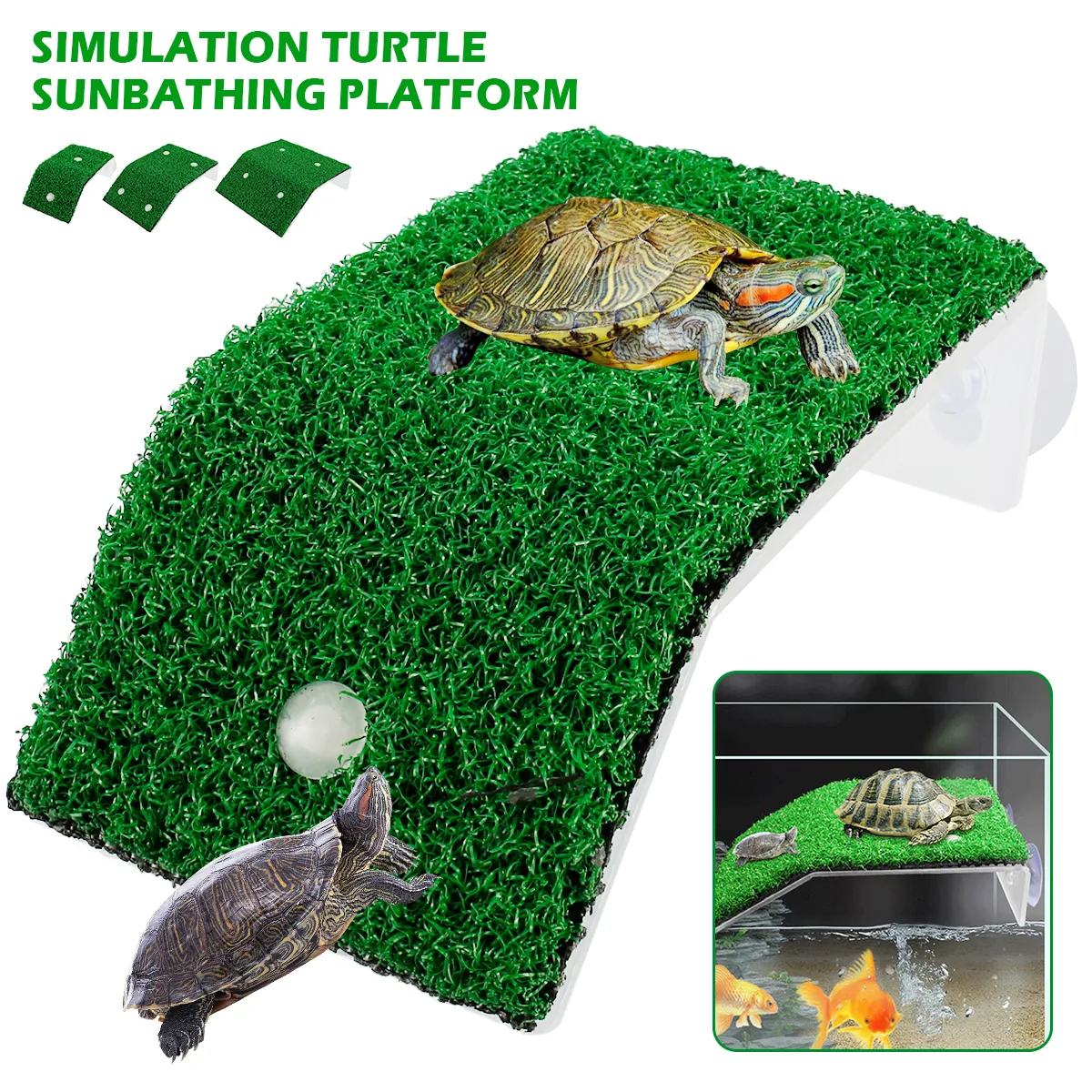 Tortoise Hide 1PC Platform Turtle Tank Topper Practical Premium Small ...