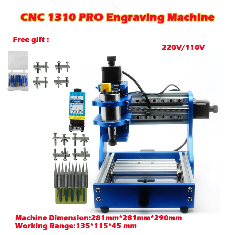 DIY Mini CNC Router LY CNC 1310 PRO Full Metal Frame Desktop Engraving ...