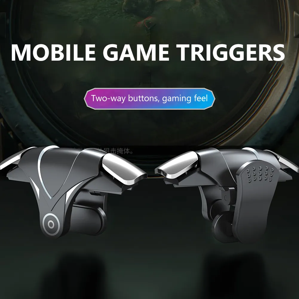UpgradedPUBG Mobile Game Controller Trigger with Grip for iPhone ...