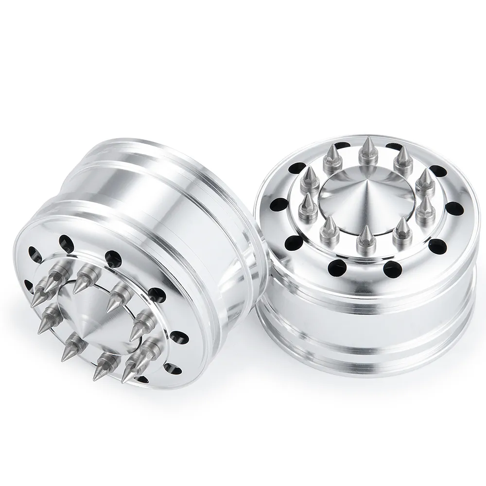TRINOOD Aluminum Front Hub Rims for 1/14 Tamiya Trucks - Sturdy Upgrade ...