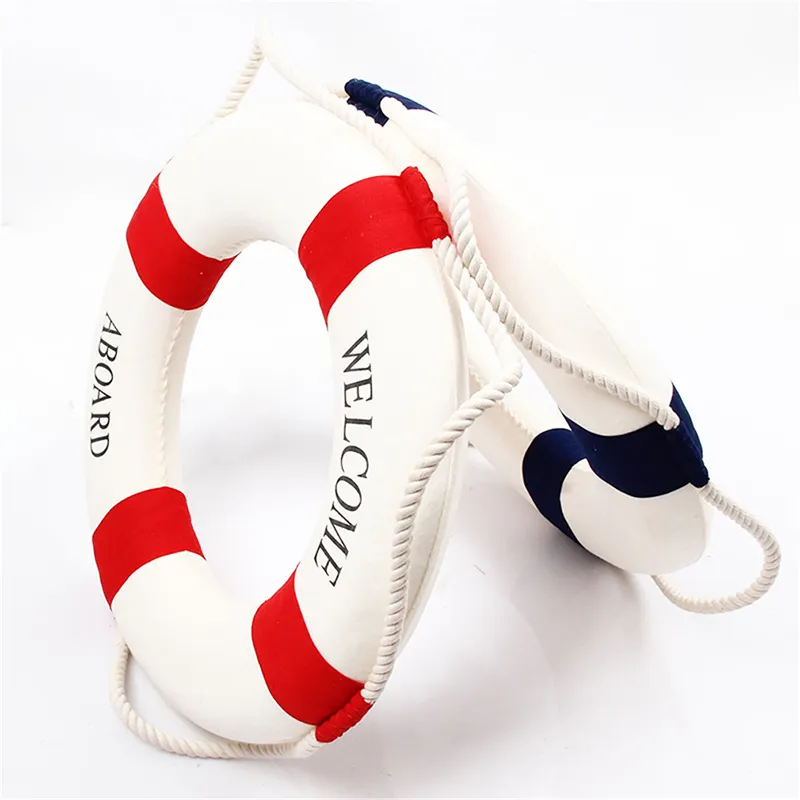 Aquatic Decor Nautical Theme Party Decor: Decorative Navy Life Ring ...
