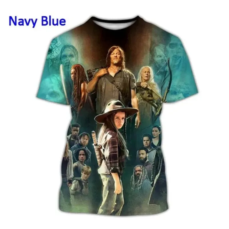 Men's and Women's Horror Movie Walking Dead 3D Graphic Tees: Unique ...