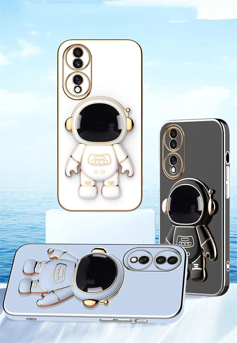 Futuristic Astronaut Fold Holder Soft TPU Phone Case for Huawei Honor ...
