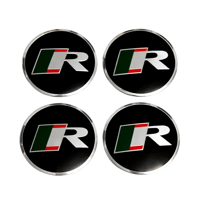 56mm Car Wheel Center Hub Caps Emblem Stickers For Jaguar R Logo XF XFL ...