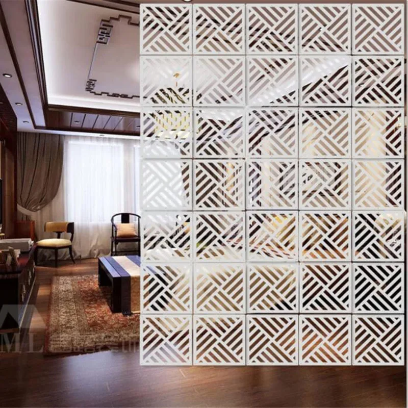 DHgate.com:8-Piece White Hanging Room Divider, 11.4 x 11.4 Inch, Family ...
