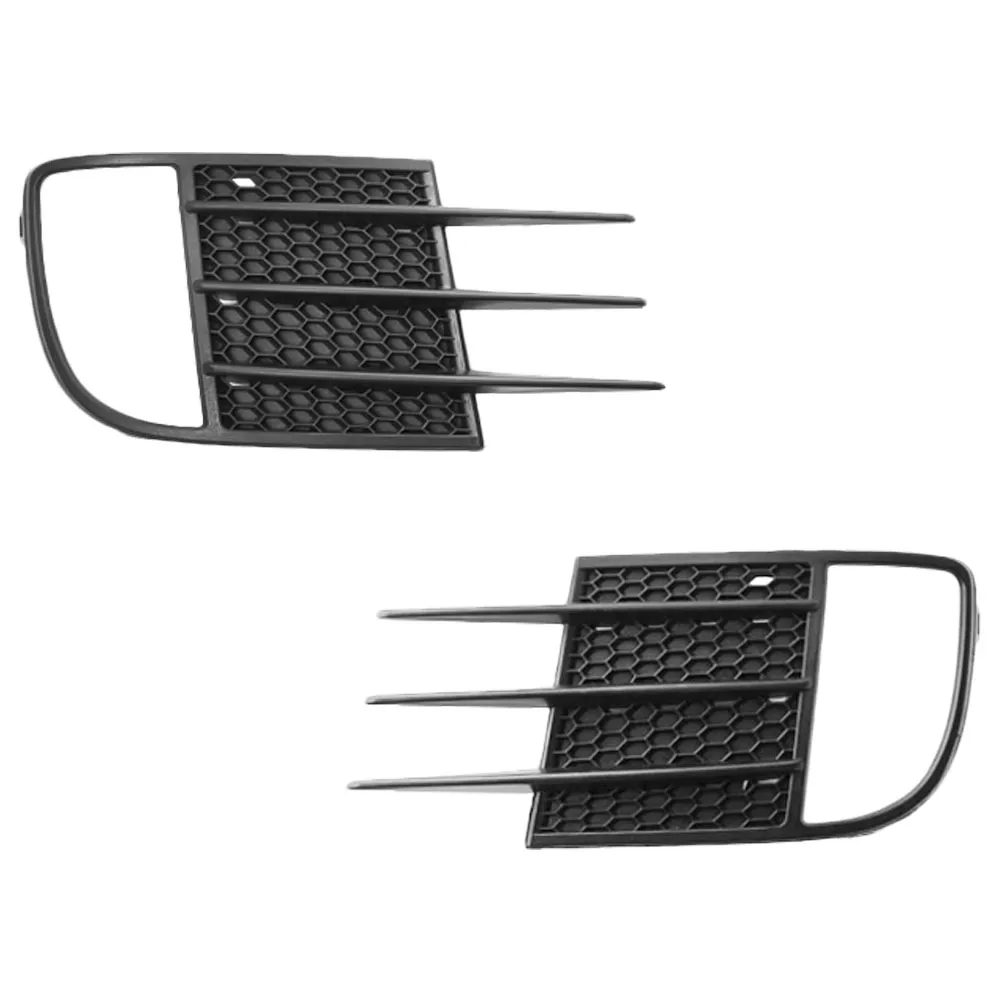 Black Front Bumper Side Fog Light Grilles For VW GTI Golf MK6 VI GTI ...