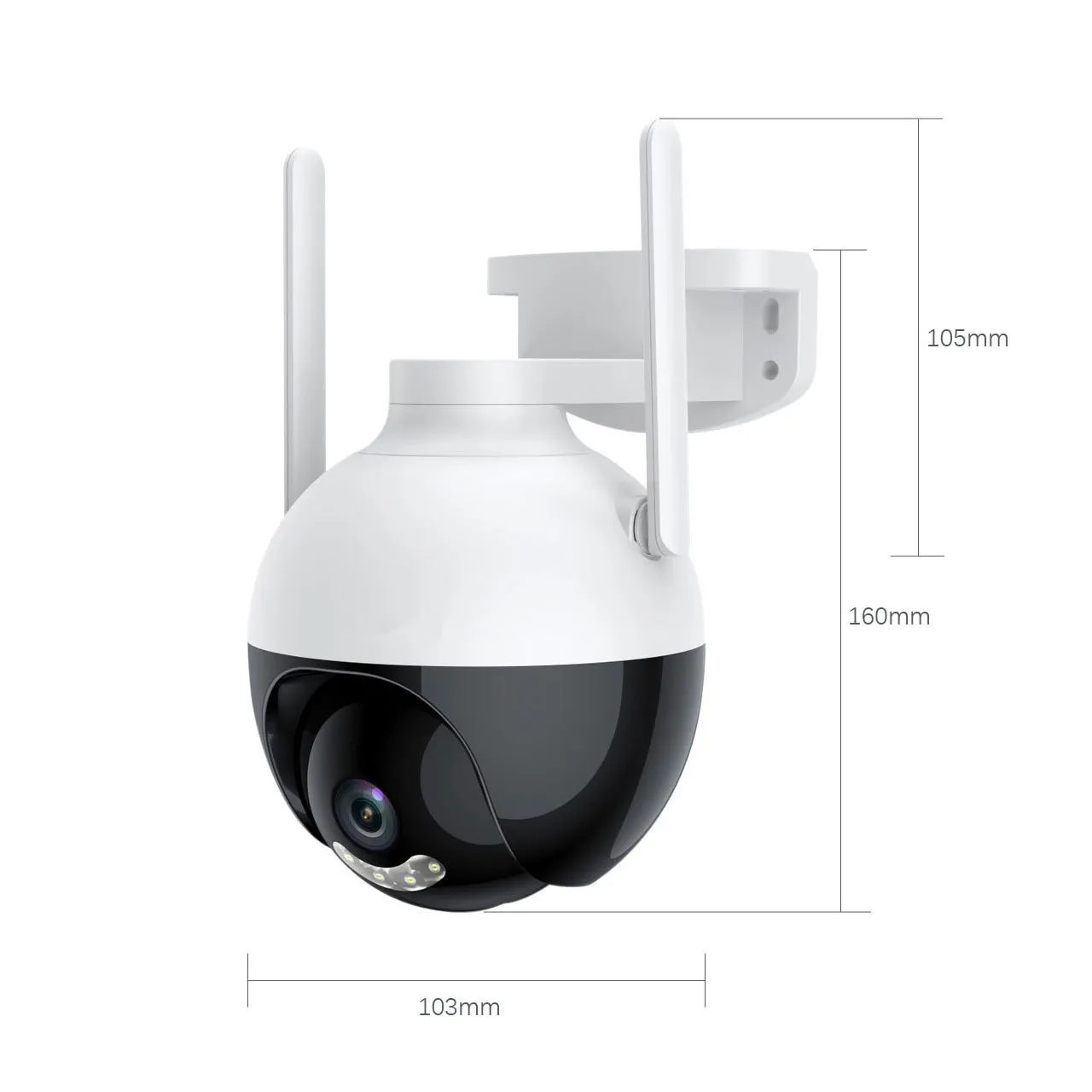 Smart Track 2MP Waterproof Surveillance Cameras HD Mini Dome With RJ45 ...