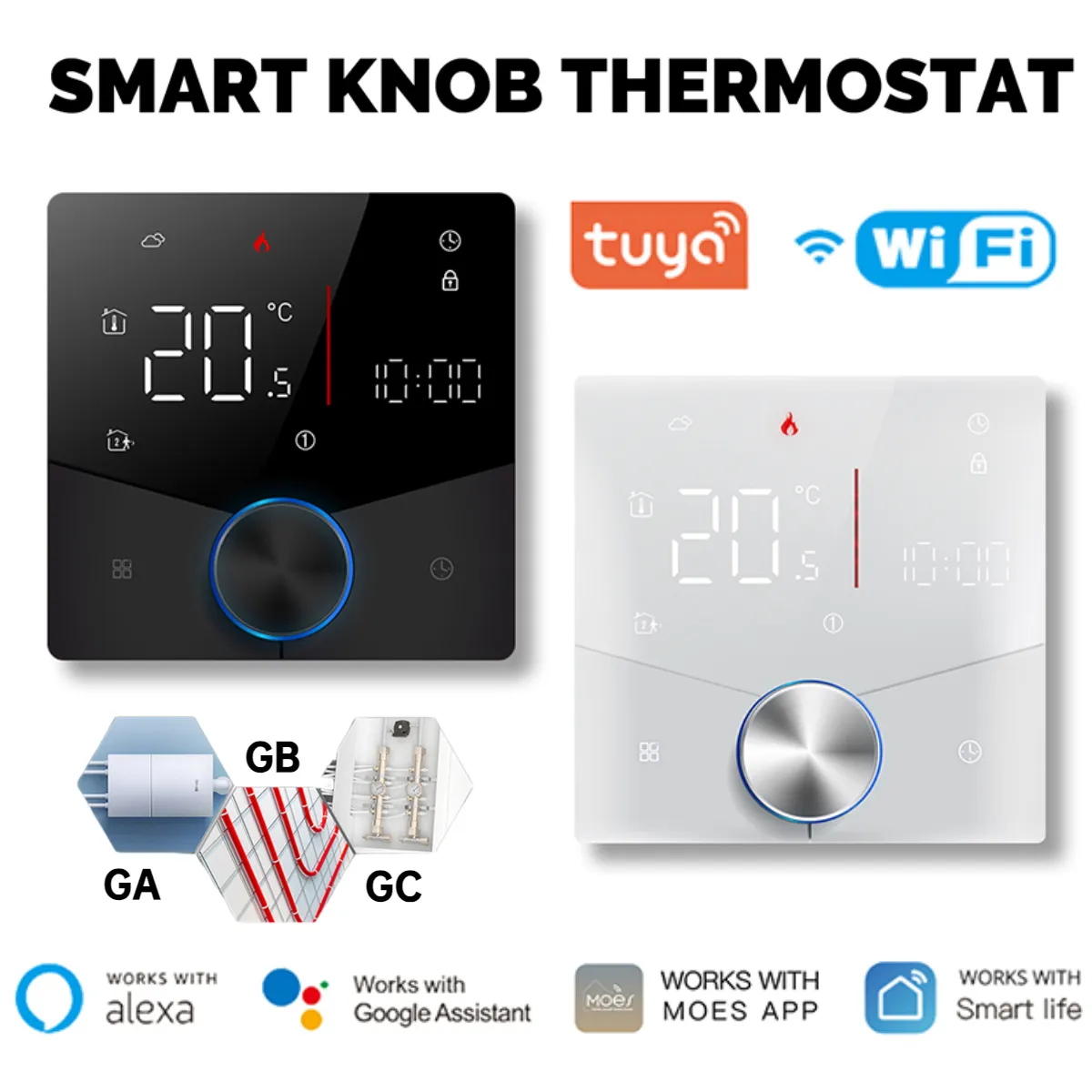 DHgate.com:"Tuya WiFi Smart Thermostat: LCD Touchscreen Temperature ...
