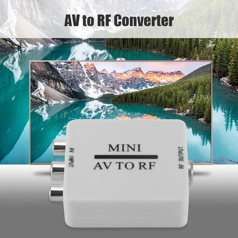 AV to RF Converter Portable Mini HD Video Adapter Box with Classic ...