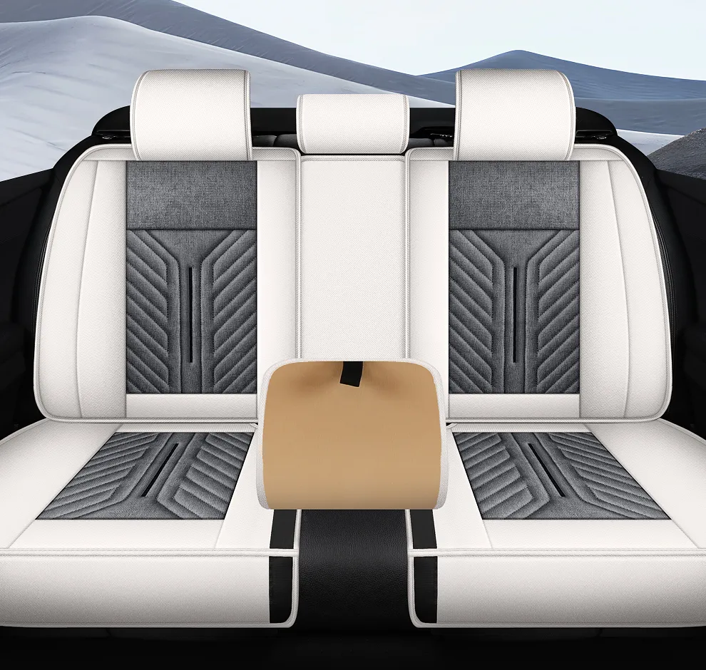 Car Seat Covers Full Set Premium PU Leather Breathable Universal Fit for Nissan Navara D40 Qashqai J10 Versa Juke Kia Ceed Picanto Soul