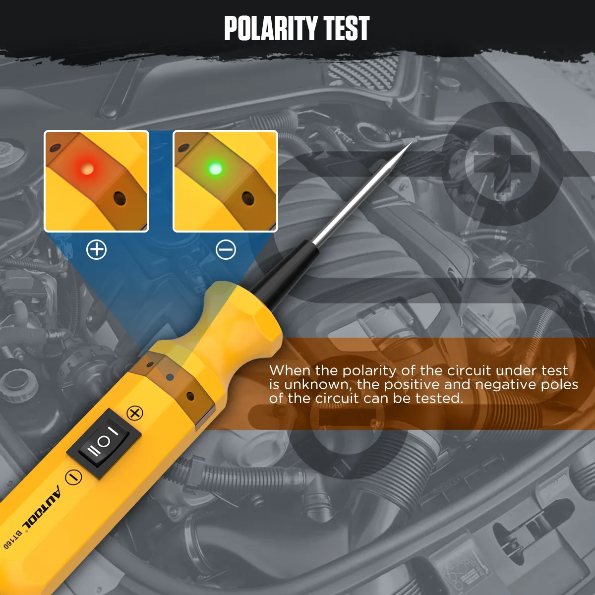 AUTOOL BT160 Automotive Circuit Tester - Electrical Power Probe for 12 ...