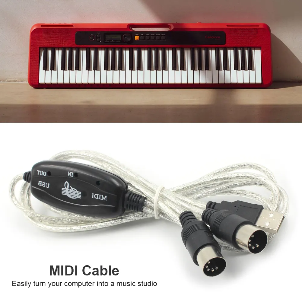 DHgate.com:Music Editing Cable: USB MIDI Adapter for Windows, Keyboard ...
