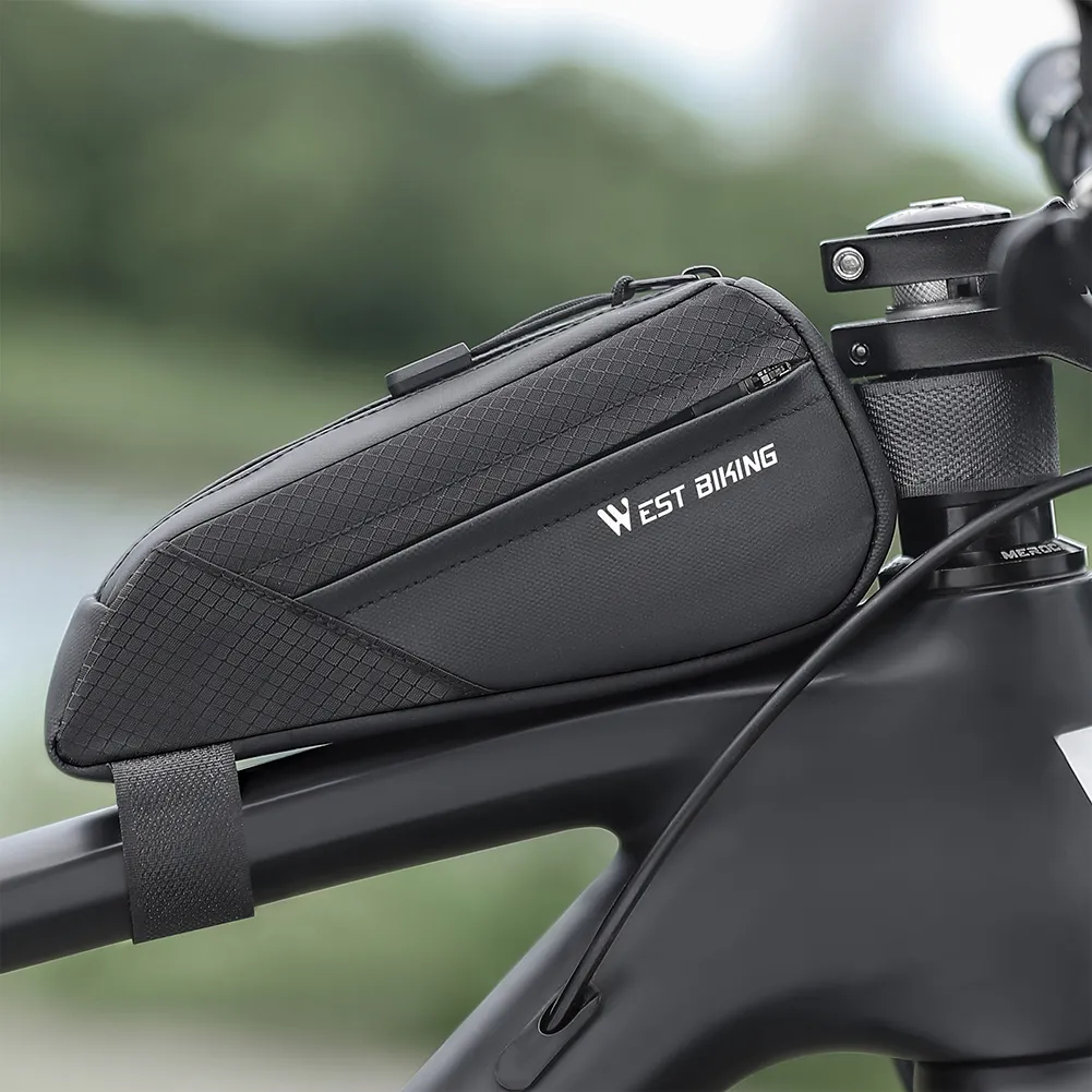 Cycling Tool Bag | 0.5L MTB Front Frame Bag Small Bike Storage For Road ...