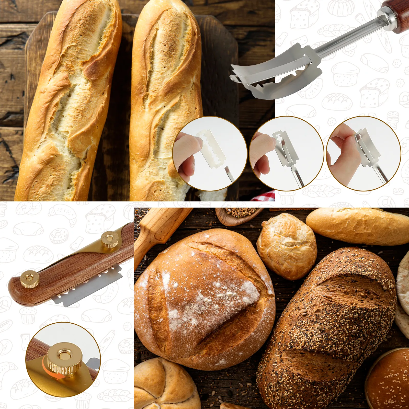 DHgate.com:Professional Bread Slashing Tool: Durable Stainless Steel ...