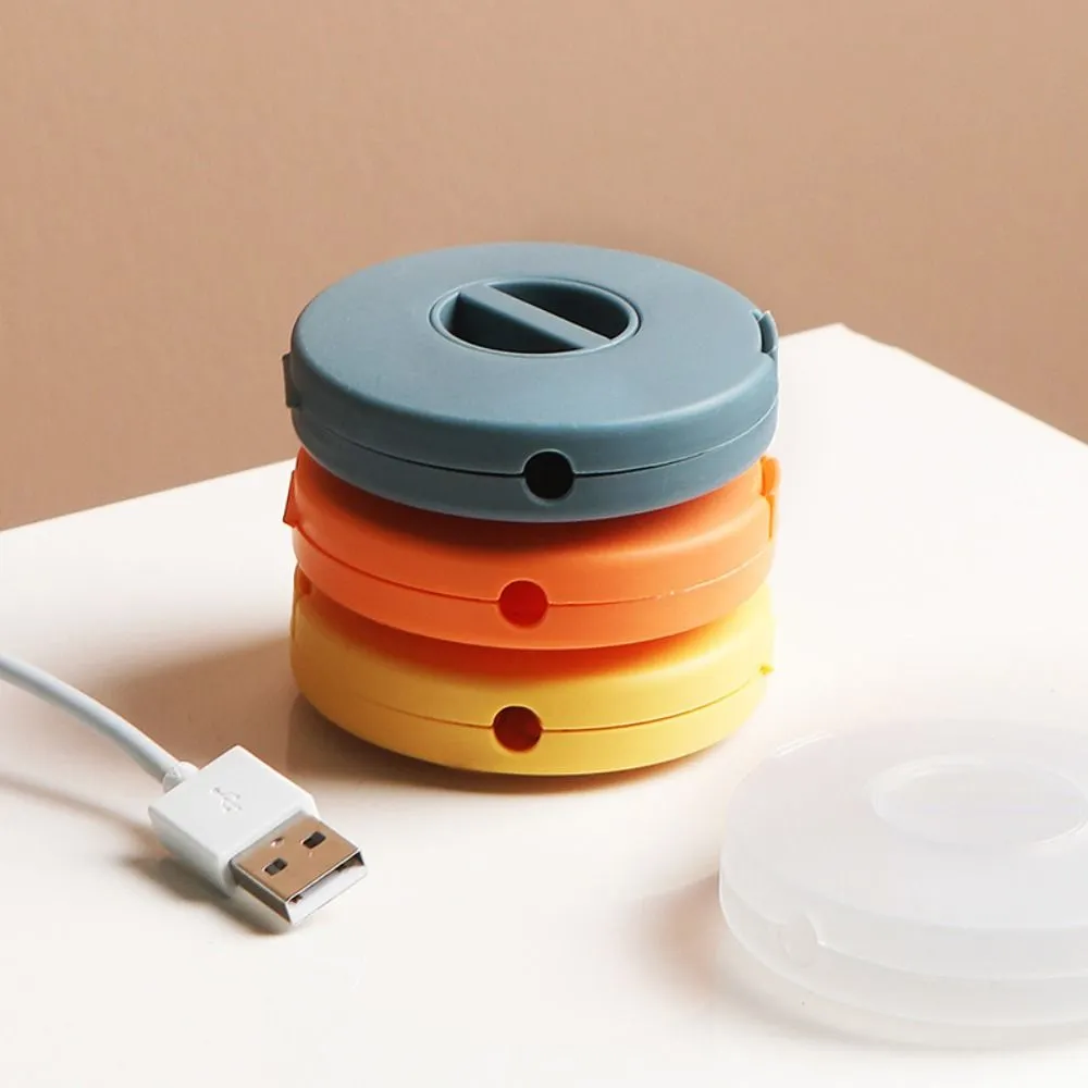 Premium Rotating Cable Container: Tidy Cable Storage Box for Desk ...