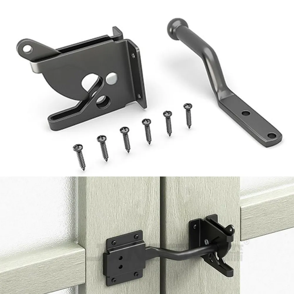 Lockable Automatic Gate Latch With Rope And Spring Pad For Fence, Door ...