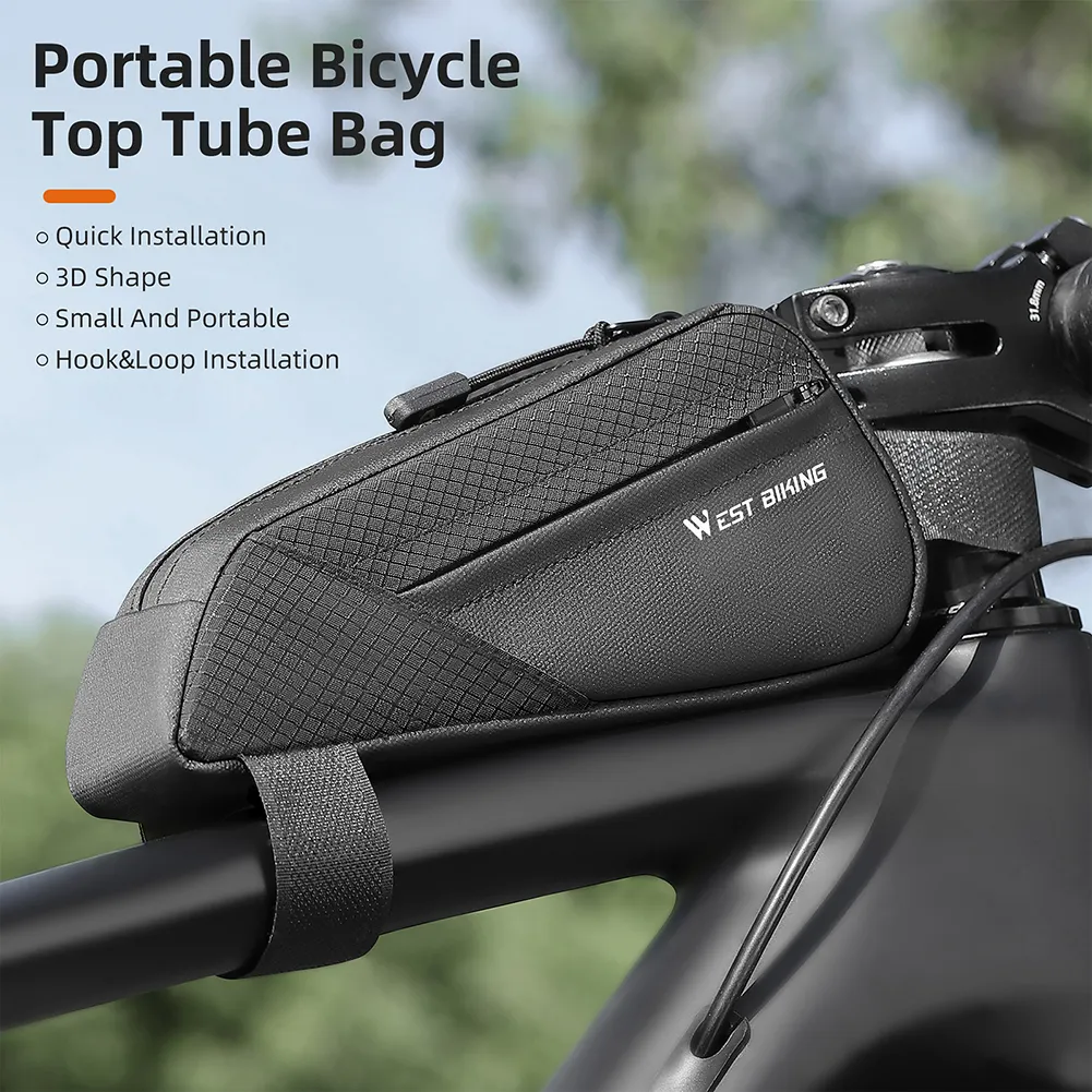 Cycling Tool Bag | 0.5L MTB Front Frame Bag Small Bike Storage For Road ...