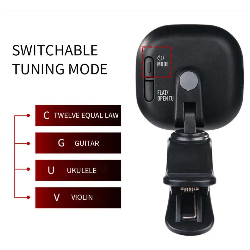 Ukulele Tuner with Mic: Rechargeable Guitar, Violin, and Ukulele Tuning ...
