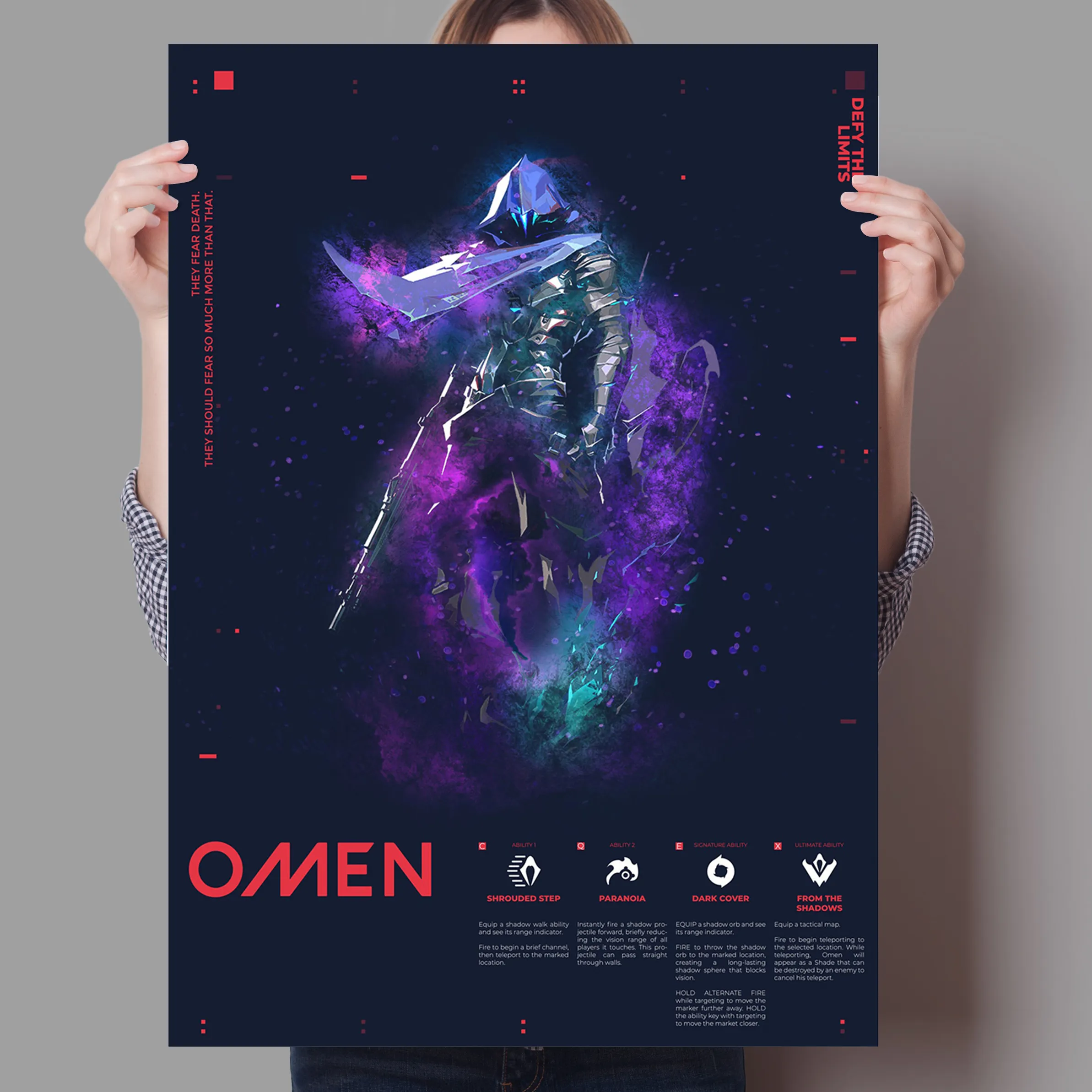 Valorant Viper Reyna Canvas Sanat Posteri Oyun Odası Dekoru ESPPORS ...