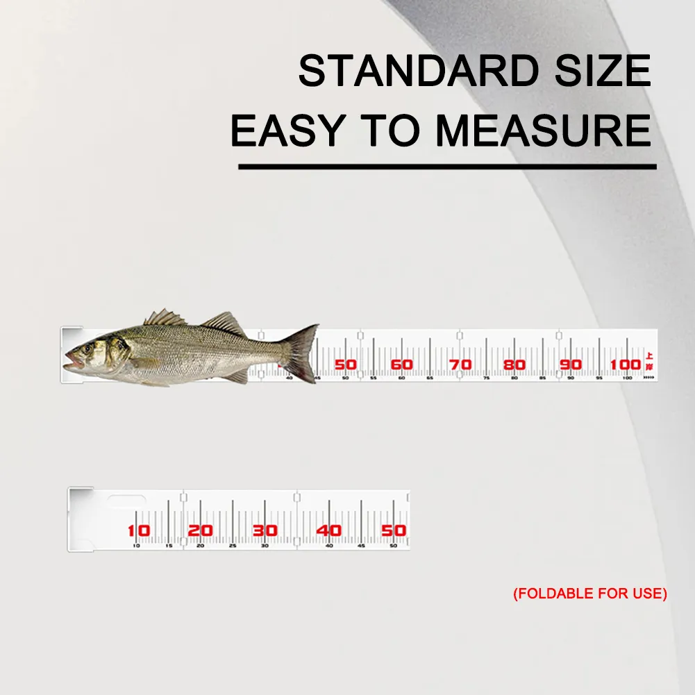 Fish Measuring Rulers Portable 100cm Folding Fish Ruler With ...