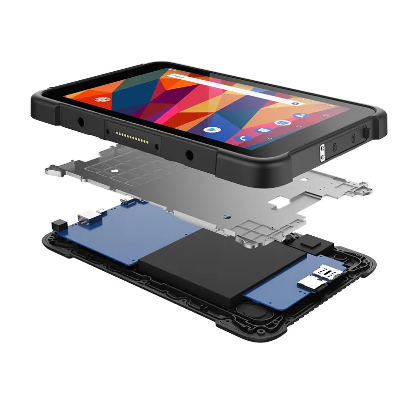 Rugged 8-inch Android 12 samsung tablet with Touch Screen, NFC, 2D QR ...