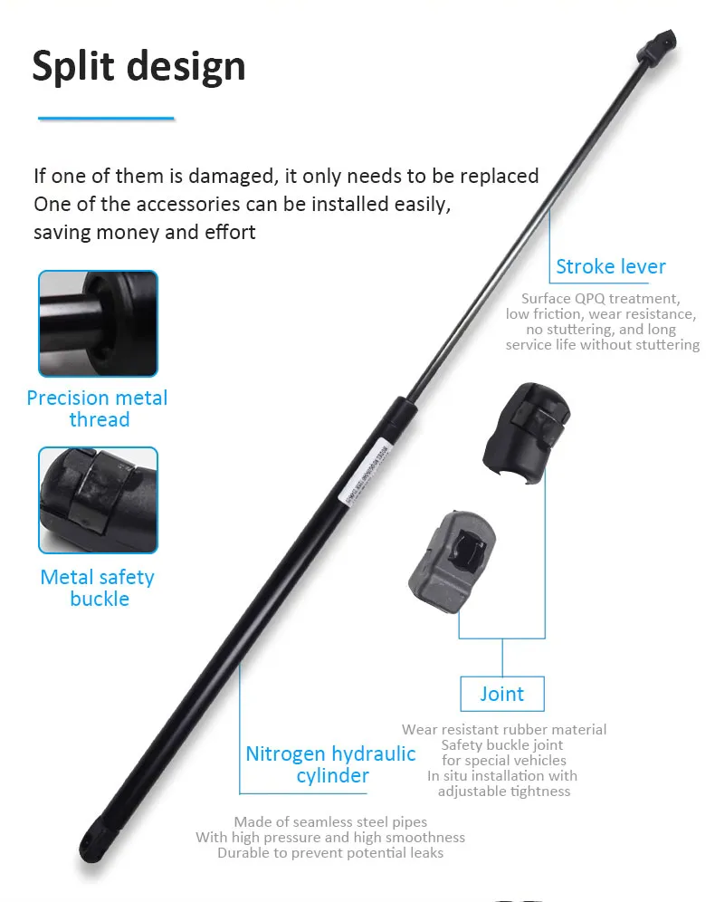 Car Gas Spring Strut For BMW X5 E53 2000~2006 Hydraulic Rod Car Trunk ...
