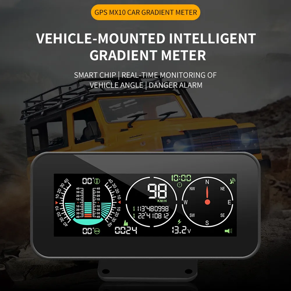 Car HUD Head Up Display: M60 Vehicle Level Meter, GPS Speedometer ...