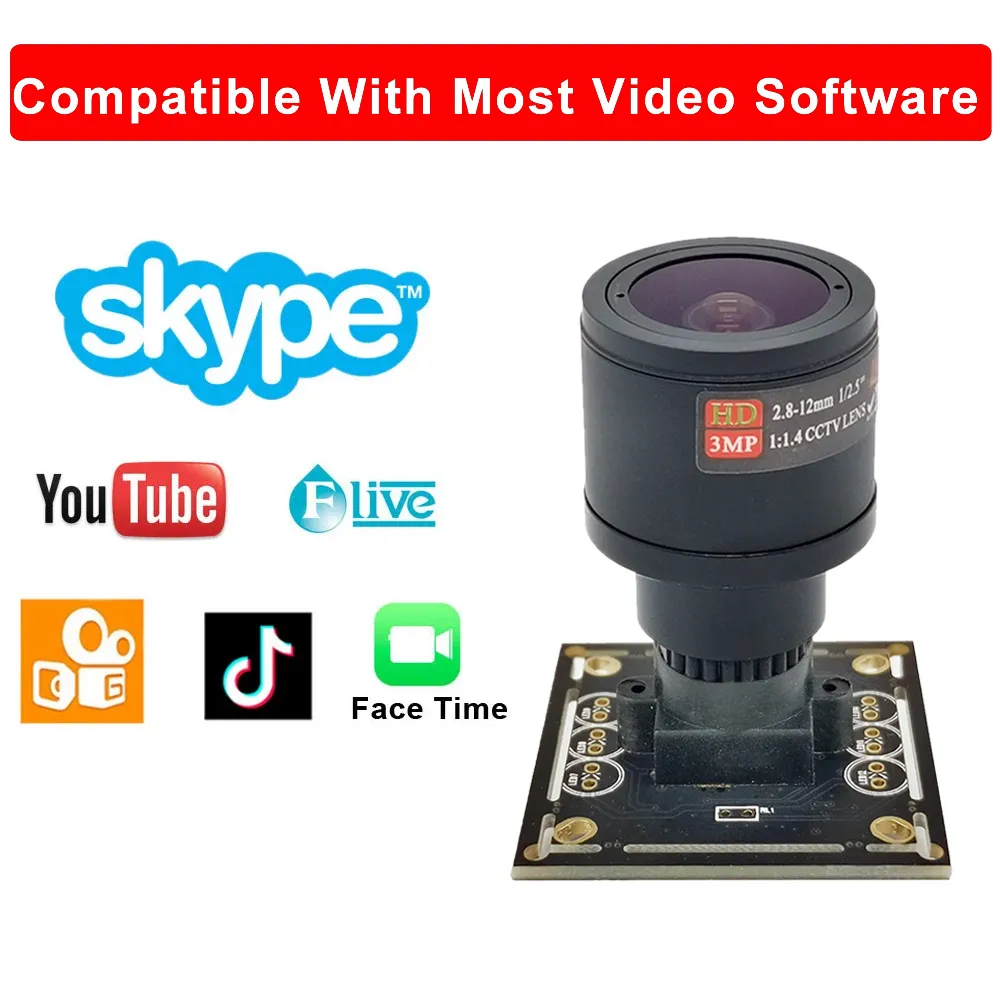 720P USB Camera Module, Plug and Play, 72/100/110 Degree, USB Free ...