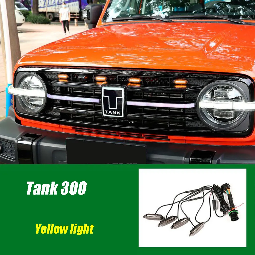 Car grille lights for GWM Great Wall Tank 300 with 1-inch ABS housing ...
