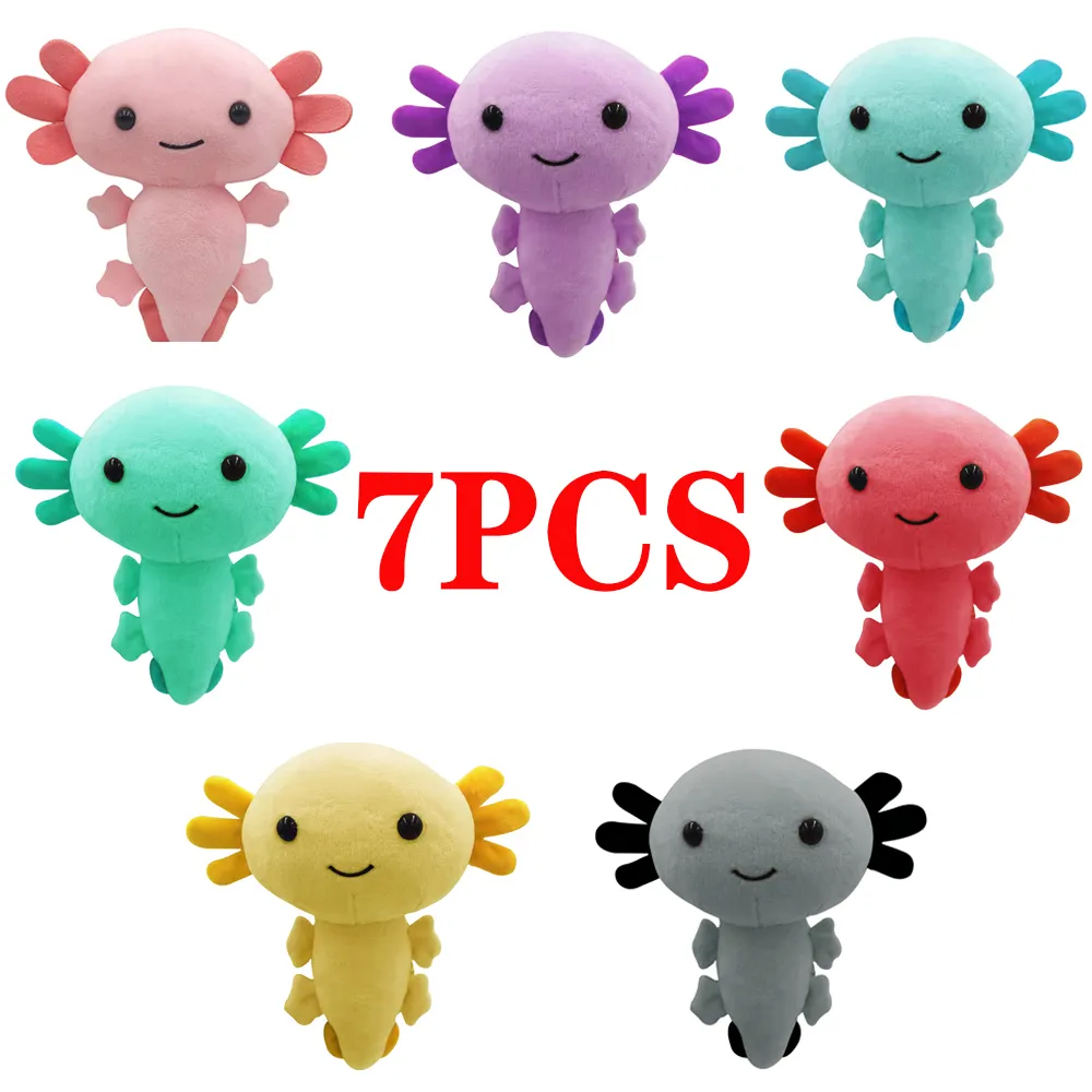 Axolotl Plush Toys 7 Pack Kawaii Stuffed Animals,... From Ddmyearth ...