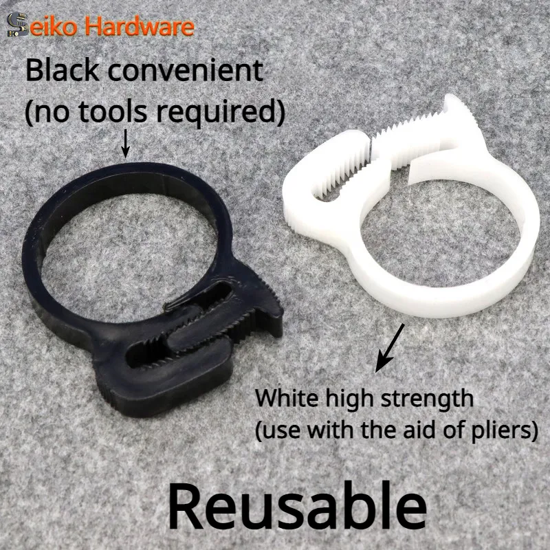 Silicone Hose Clamps, PVC Pipe Holder Clamp Durable Plastic Pipe ...